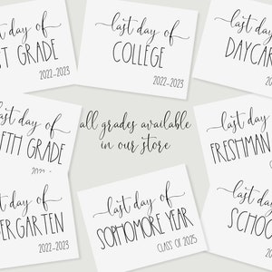 Last Day of High School Sign Printable Class of 2023 - Etsy