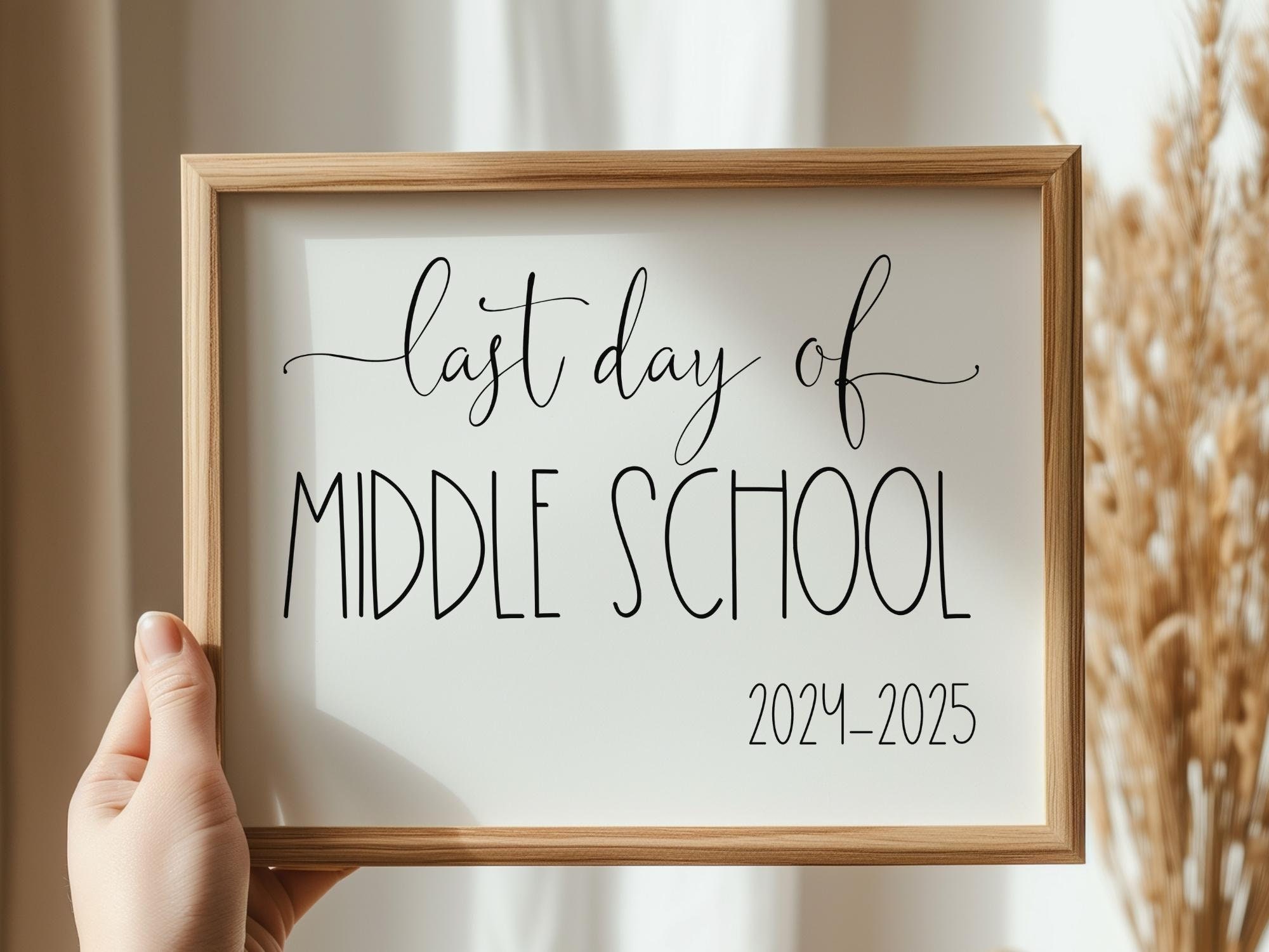 Last Day of Middle School Sign Printable 2025 - Etsy