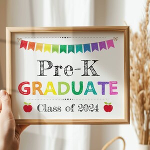 Pre-k Graduate Sign Graduation 2024 Printable - Etsy