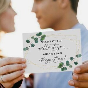 Will You Be Our Page Boy Card PRINTABLE Page Boy Proposal - Etsy