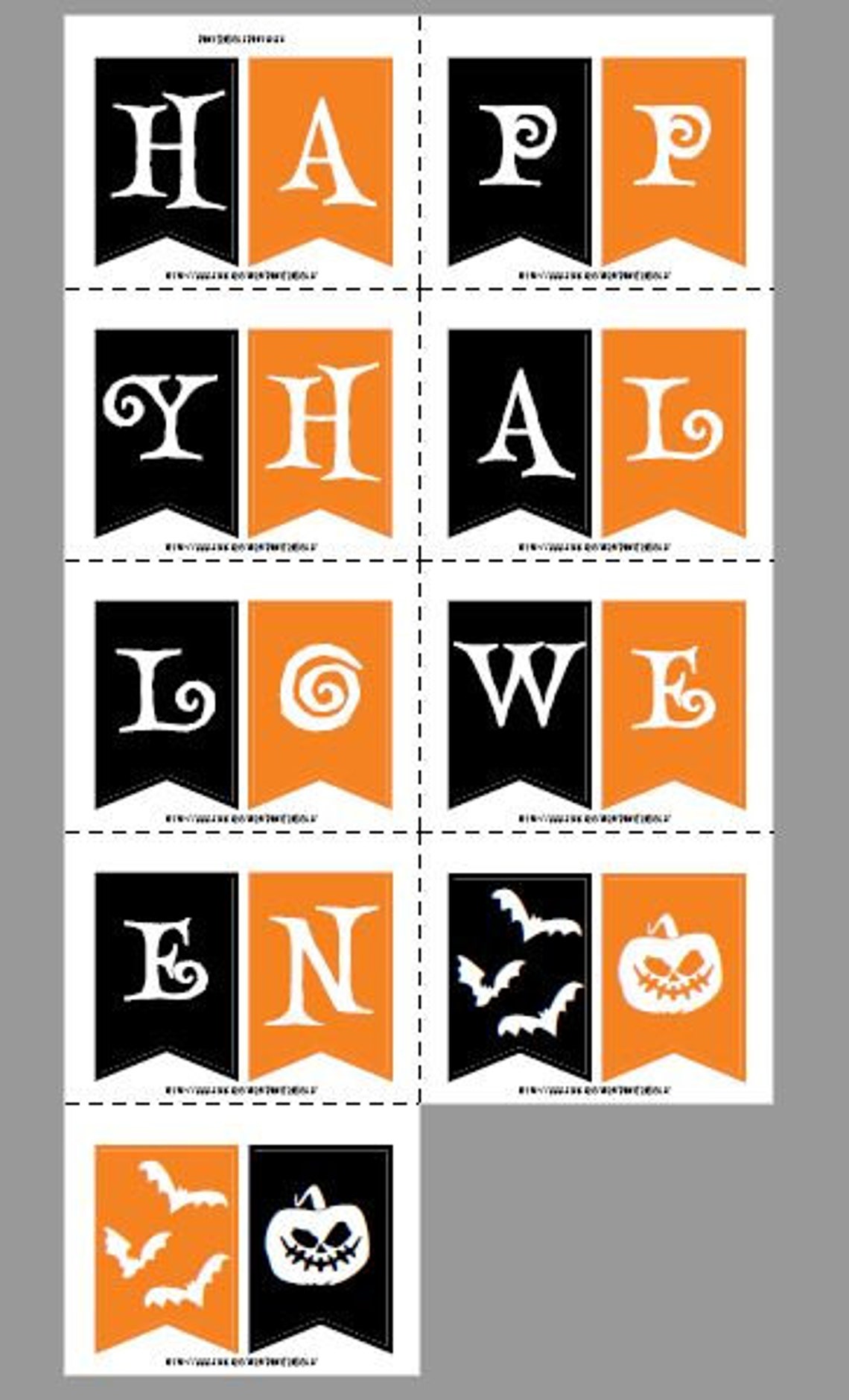 Happy Halloween Banner Printable - Etsy