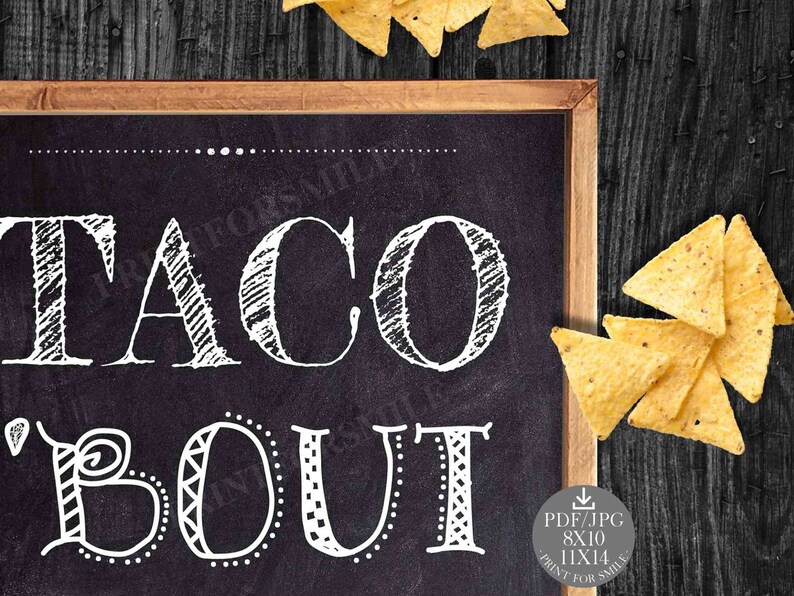 Taco Bout A Bright Future Sign PRINTABLE Graduation Party - Etsy