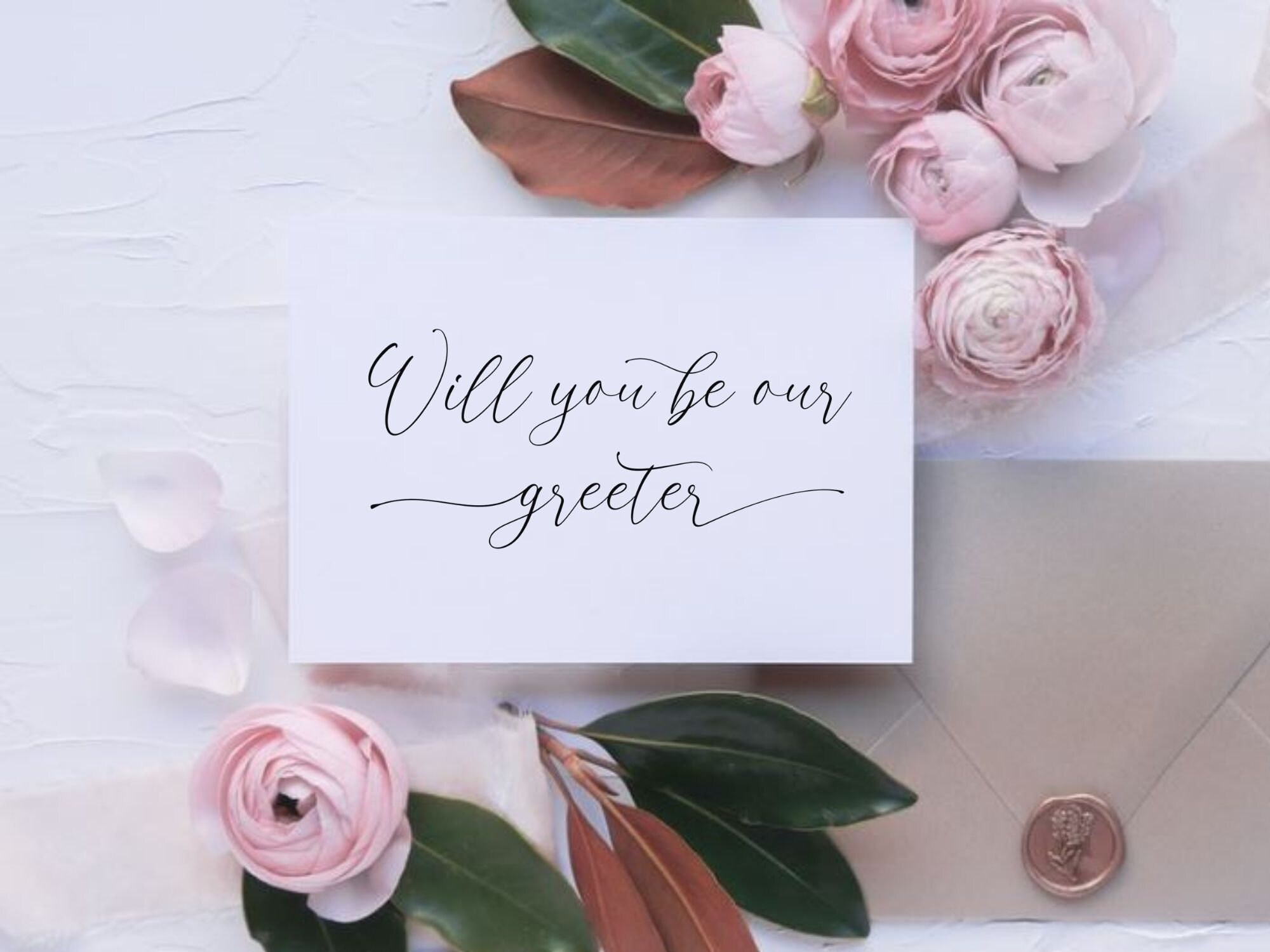 Will You Be Our Greeter Card PRINTABLE A6 - Etsy