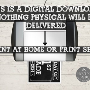 First Day of 10th Grade Sign PRINTABLE Tenth Grade School Sign - Etsy
