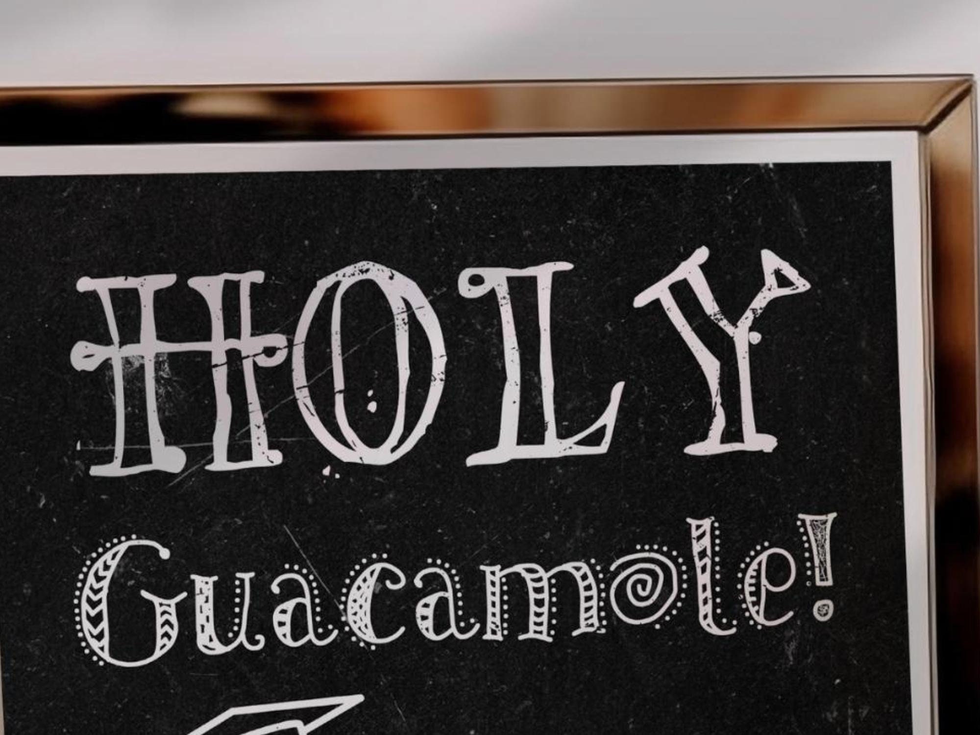 Holy Guacamole He Did It Sign Printable Graduation Party Decorations ...