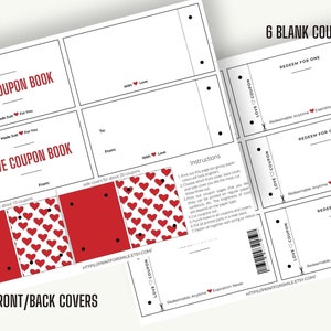 PRINTABLE Love Coupons Book Valentines - Etsy