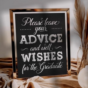 Please Leave Your Advice and Well Wishes for the Graduate Sign ...