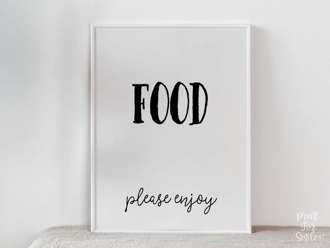 PRINTABLE Food Sign Graduation Sign, Graduation Decorations, Table Sign ...