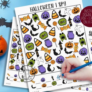 Halloween I Spy PRINTABLE - Etsy