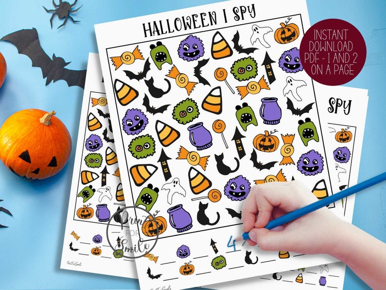 Halloween I Spy PRINTABLE - Etsy