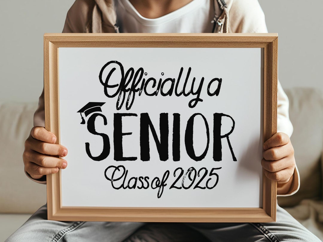 First Day of Senior Year Sign PRINTABLE Class of 2025, 12th Grade Sign ...