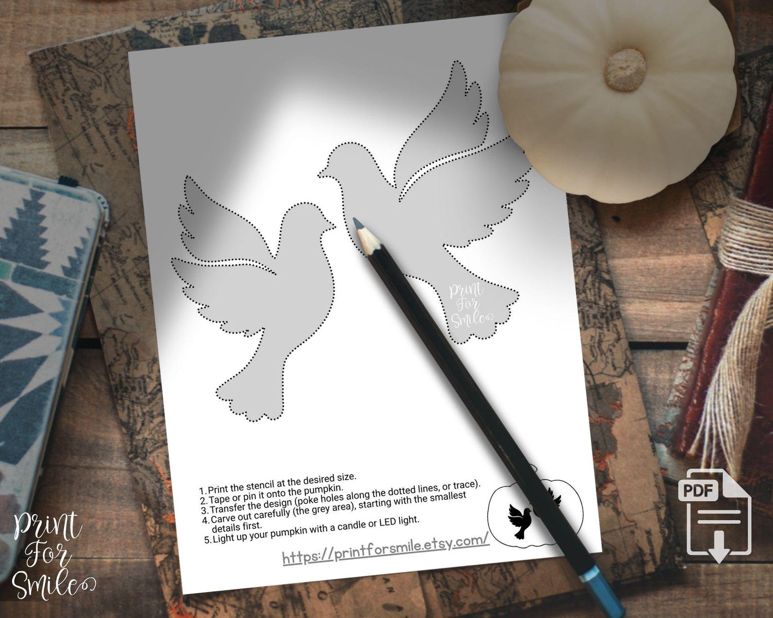 Wedding Engagement Pumpkin Carving Stencil Set Bride Groom, Mr & Mrs ...