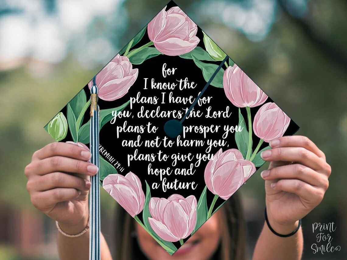 Grad Cap Topper PRINTABLE, for I Know the Plans I Have for You ...