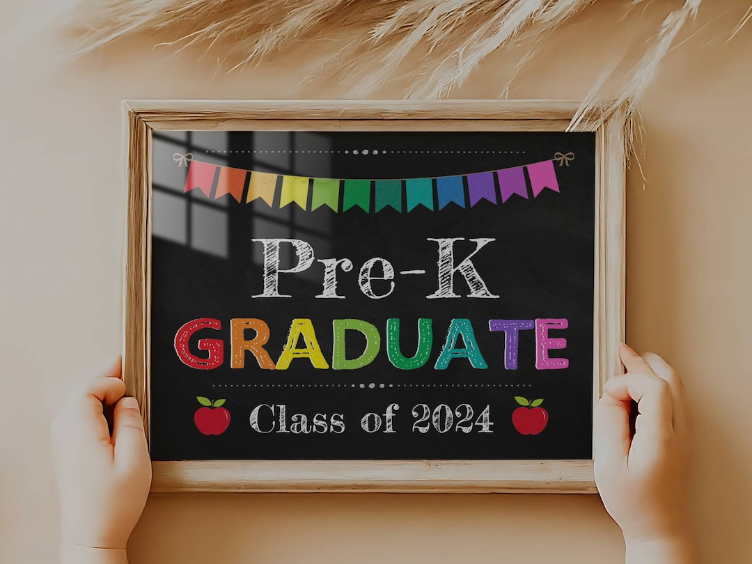 Pre-k Graduate Graduation Sign Printable 2024 - Etsy