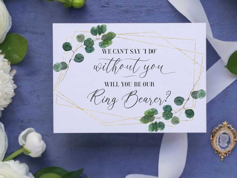 Will You Be Our Ring Bearer Card PRINTABLE Ring Bearer | Etsy