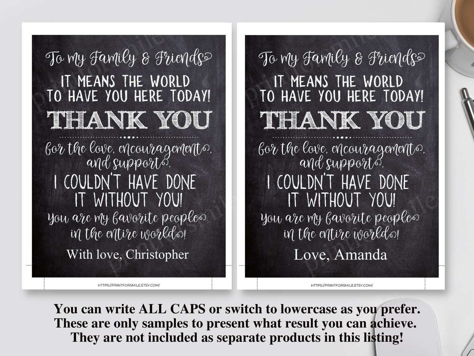 Graduation Thank You Sign PRINTABLE Party Decorations - Etsy