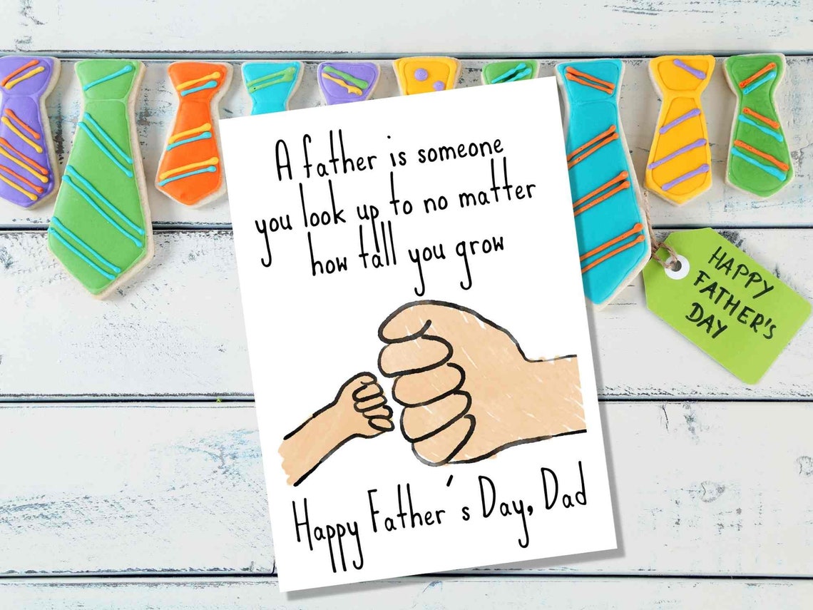 Printable Fathers Day Card From Son | Etsy