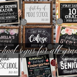 First Day of Senior Year Sign PRINTABLE Class of 2023 - Etsy