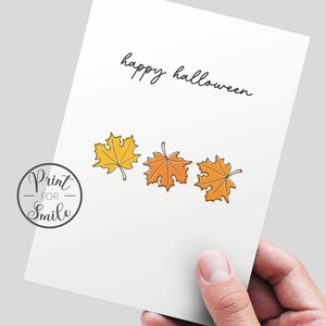 Happy Halloween Cards PRINTABLE - Etsy