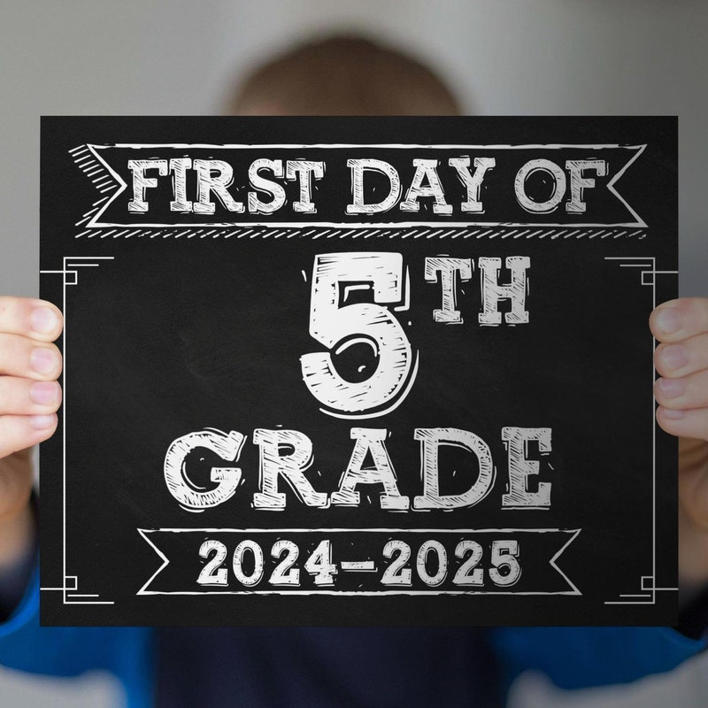 5th Grade Sign - Etsy