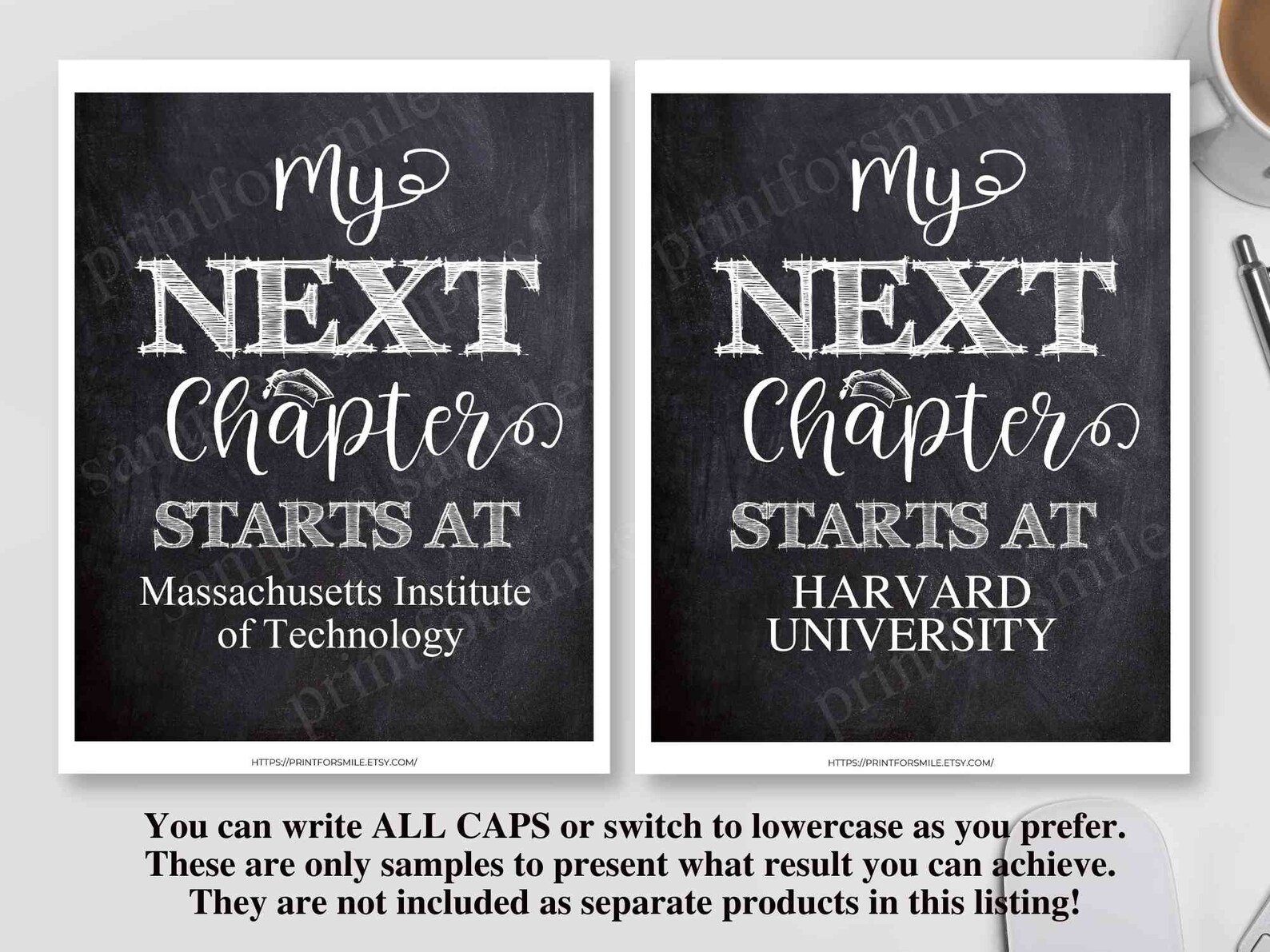 My Next Chapter Starts at Graduation Sign PRINTABLE Party - Etsy