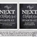 My Next Chapter Starts at Graduation Sign PRINTABLE Party - Etsy