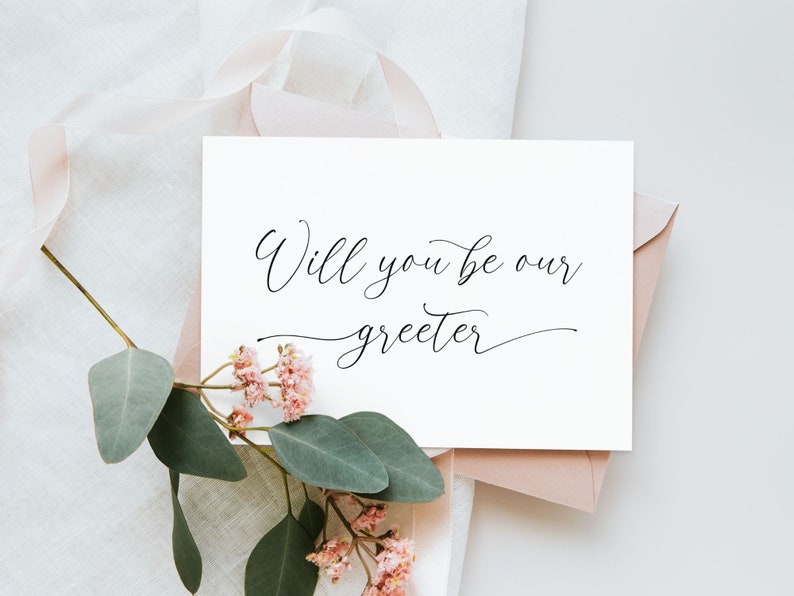 Will You Be Our Greeter Card PRINTABLE A6 - Etsy