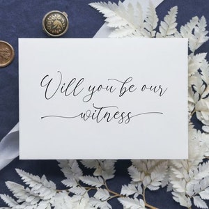 Will You Be Our Witness Card PRINTABLE A6 - Etsy