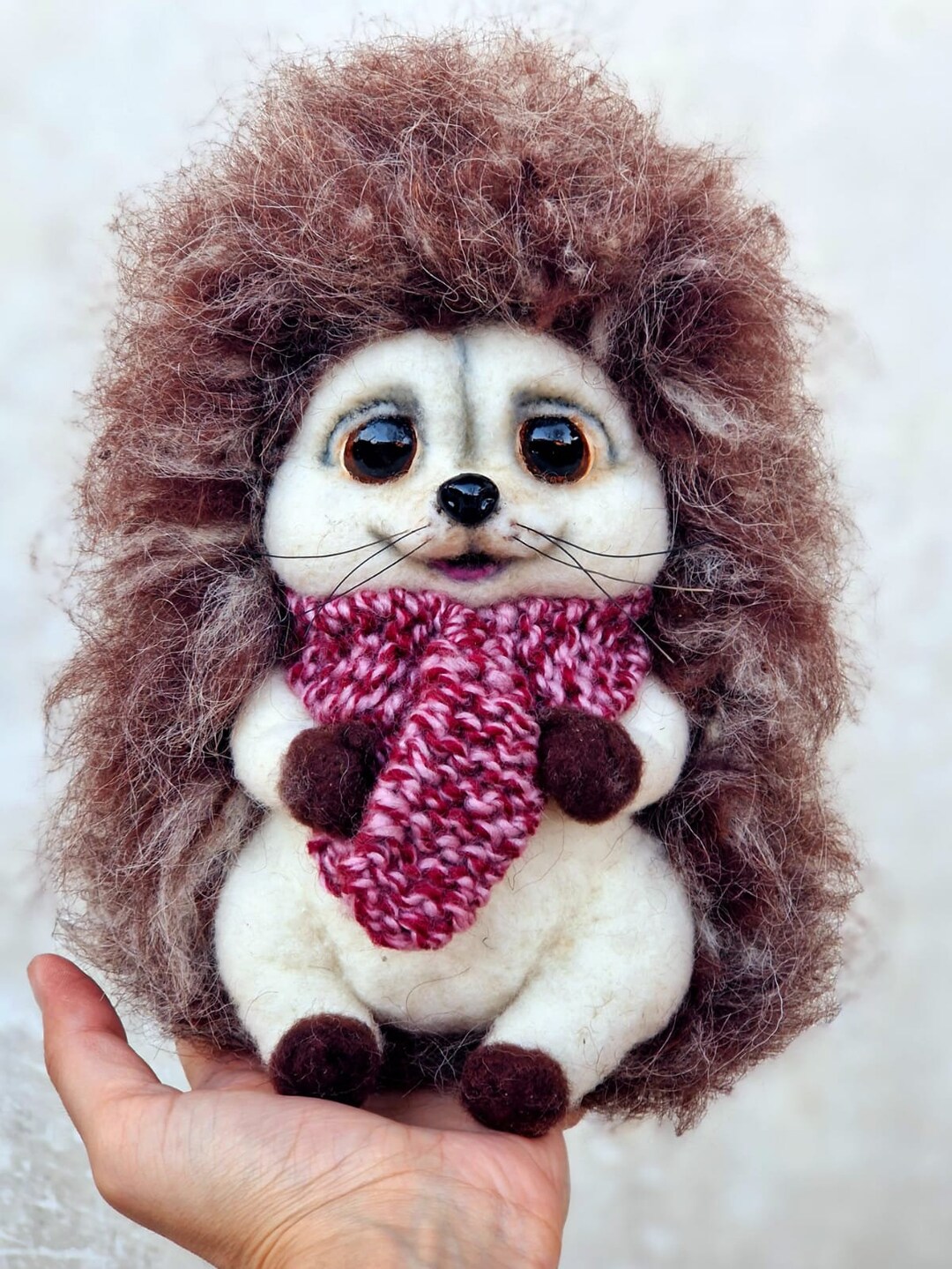 Needle Felted Cute Animated Sculpture - Etsy