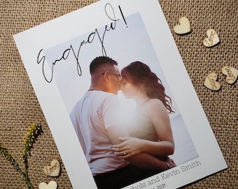 Diy Engagement Card | Etsy