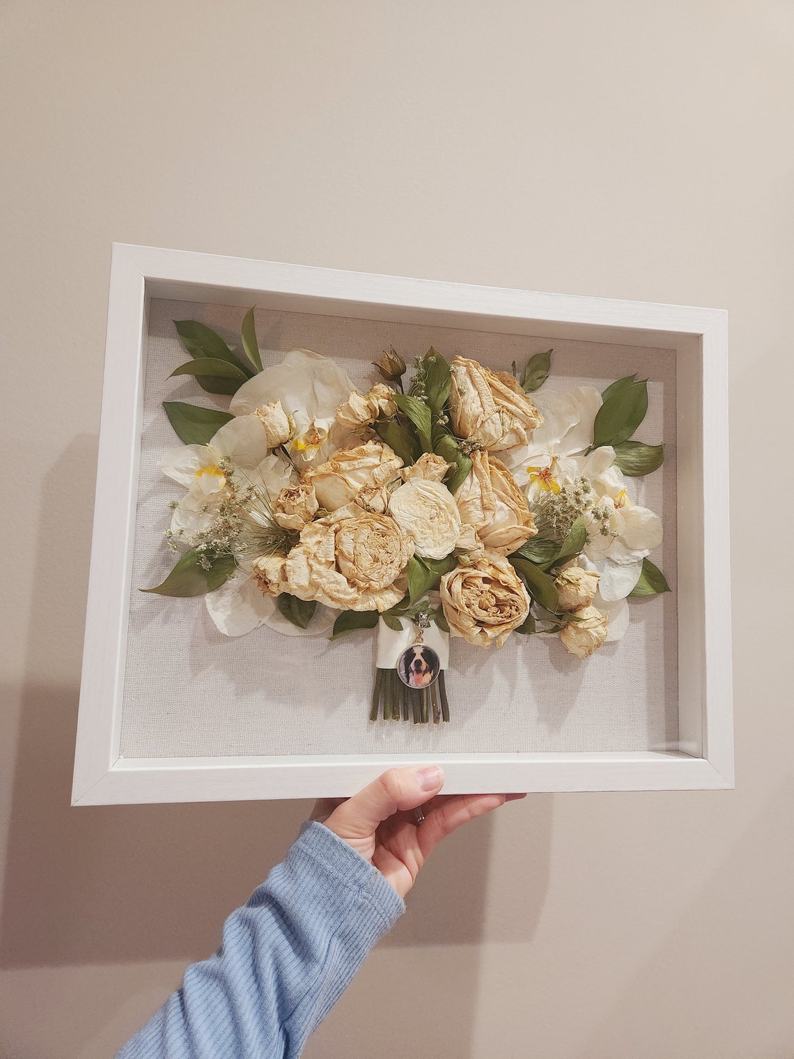 Personalized Pressed & Preserved Wedding Bouquet Frame Keepsake ...