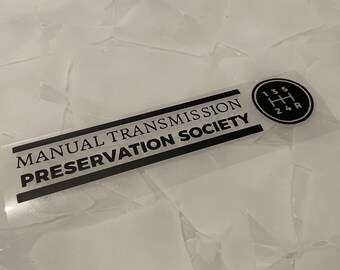 Warning MANUAL TRANSMISSION Funny Bumper Sticker Vinyl - Etsy