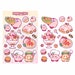 Loaf Shop Waterproof Sticker Sheet Kawaii Chibi Art Kitten Cute Cartoon ...
