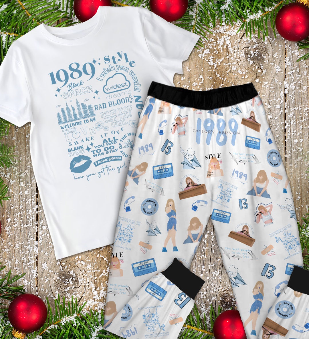 Taylor's Swift Version 1989 Style Pajamas Settaylor Swift - Etsy