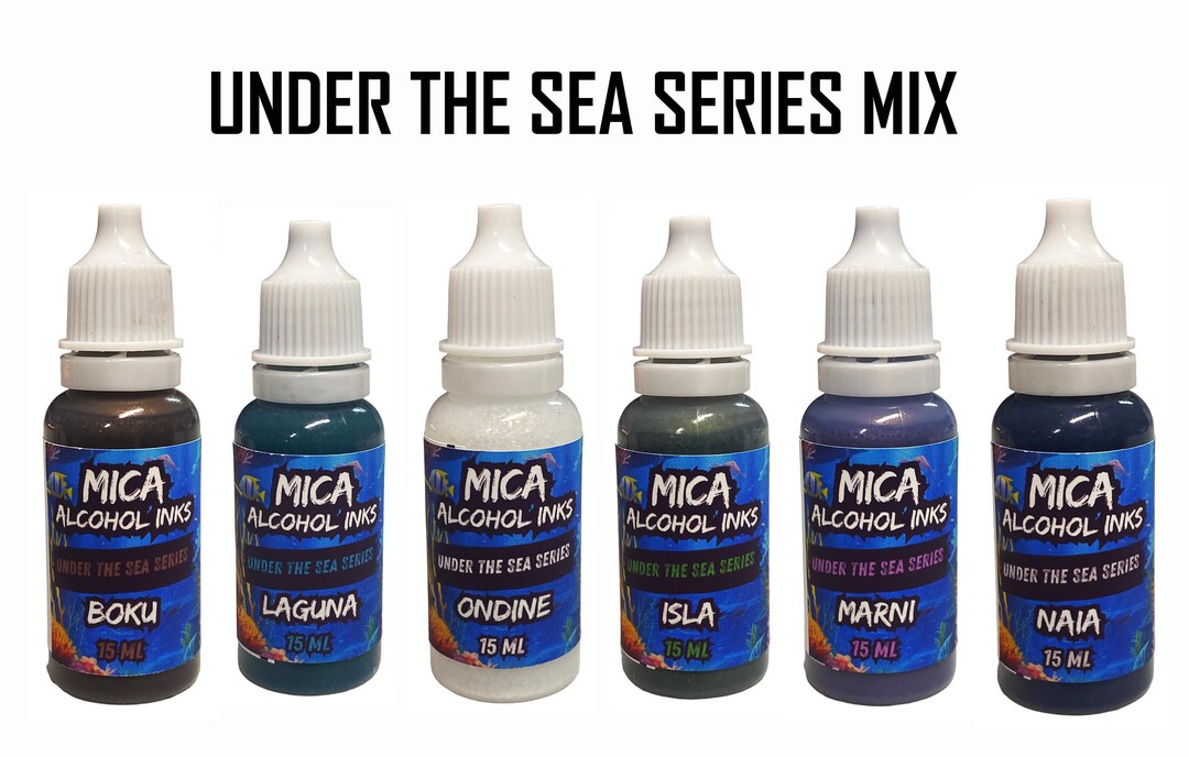 Mica-based Alcohol Ink Set - Under the Sea Series 6-pack - Etsy