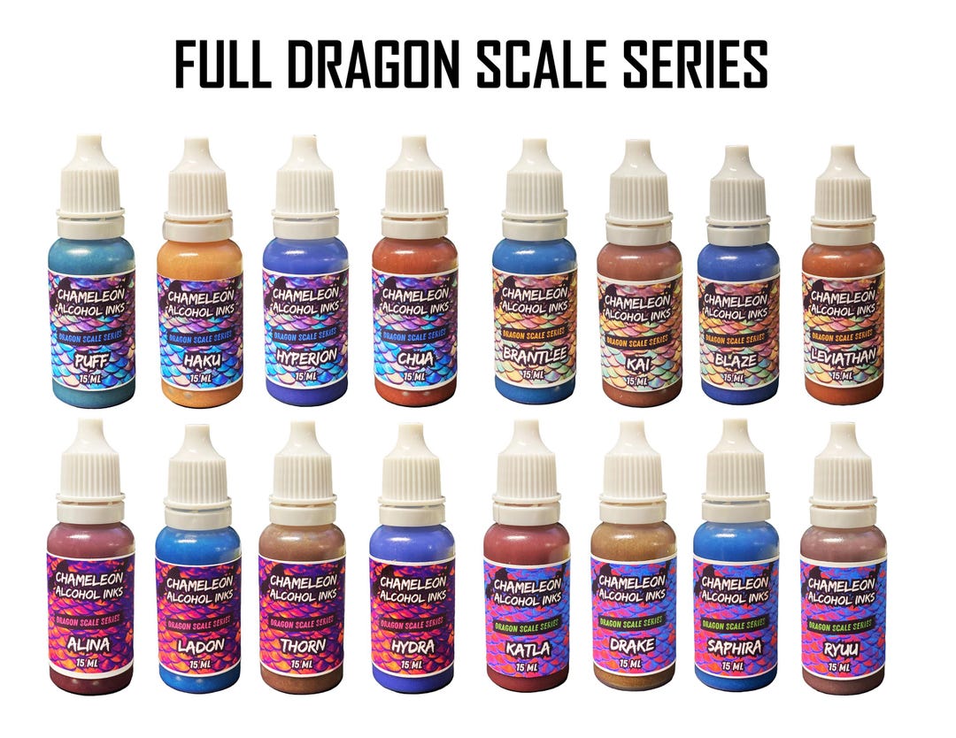 Dragon Scale Series Alcohol Inks - Chameleon Inks Set - (16) 15ml ...