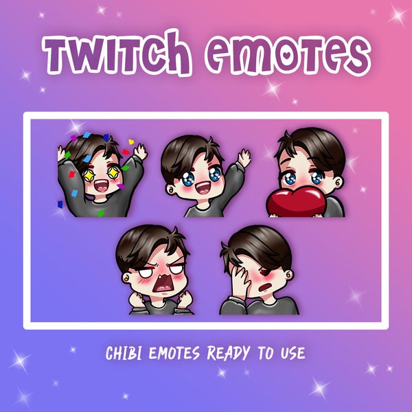Chibi Boy Emotes - Etsy