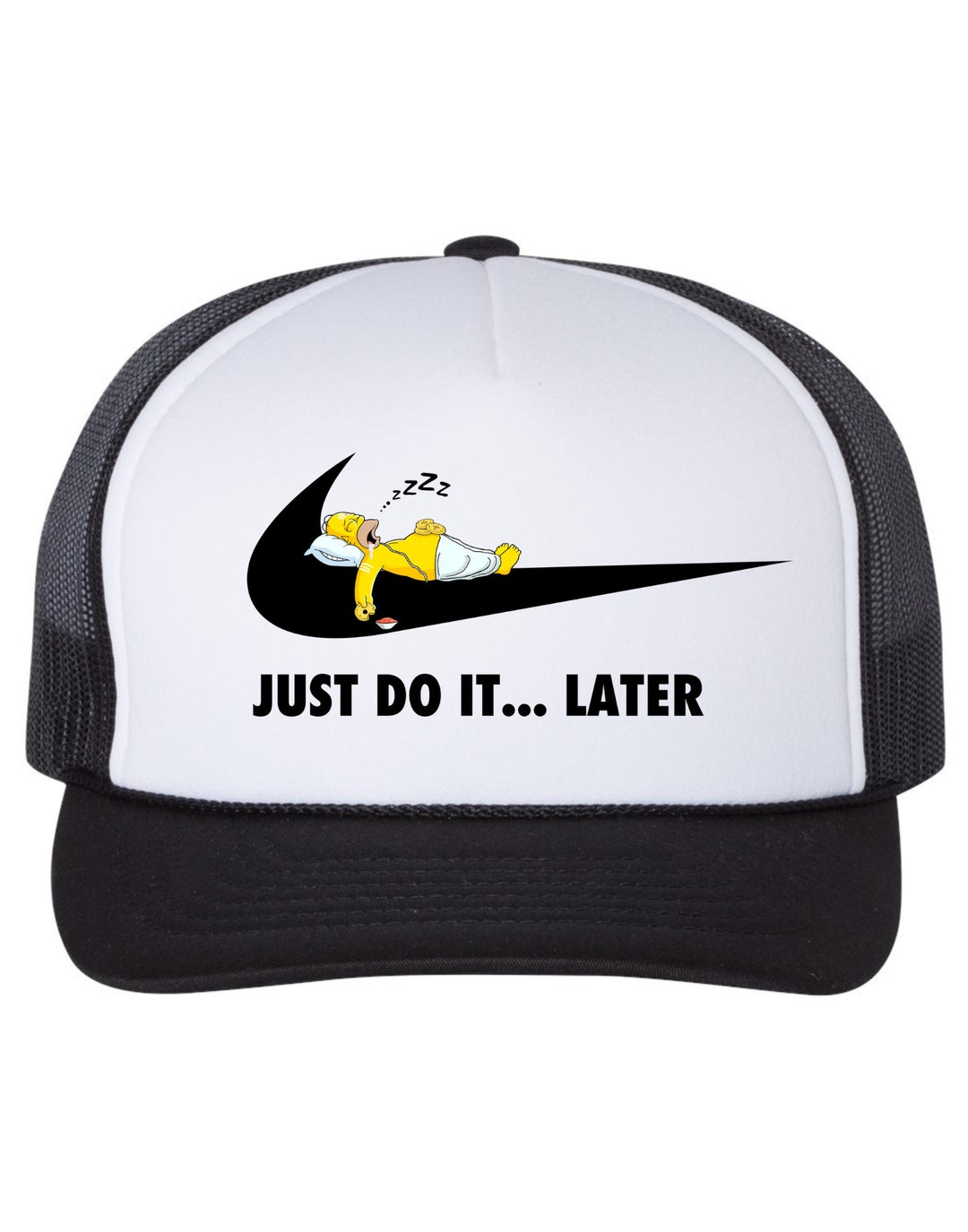 Just Do It Later Homer Simpson 113 Foam Richardson Trucker Hat Just Do ...