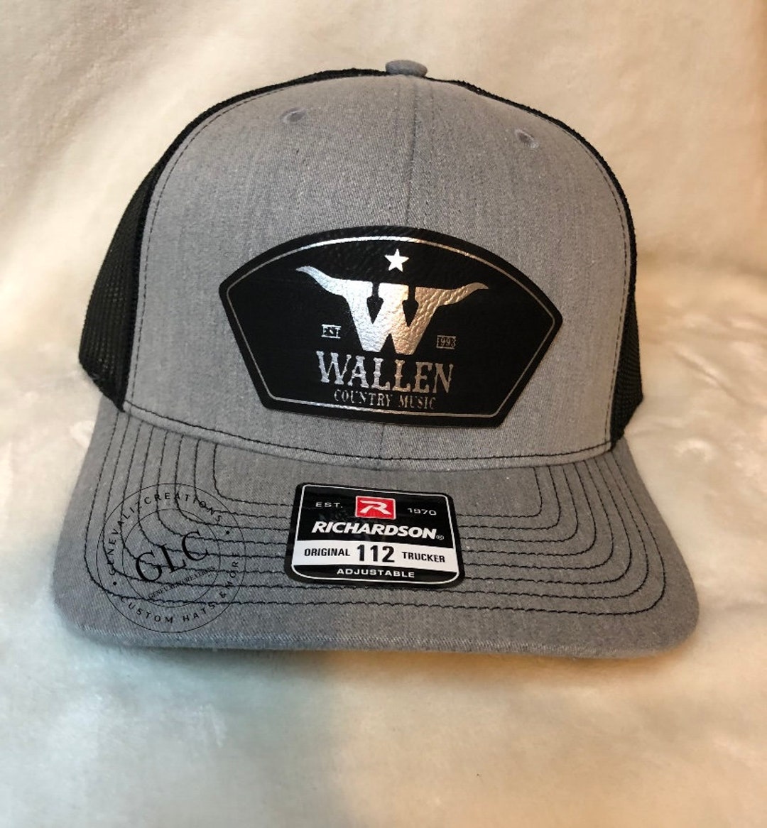 Morgan Wallen Richardson Leather Patch Hat, Snapback Hat, Trucker Hat ...