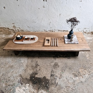 Low Coffee Table, Japanese Style Coffee Table, Japandi Furniture ...