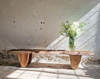 Decorative Wabi Sabi Bench Black Japanese Solid Wood Furniture Low Wood ...