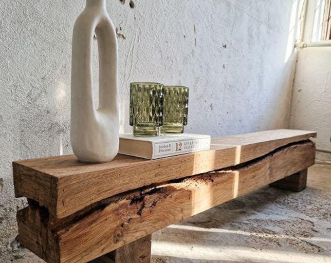 Solid Wood Blocks Distressed Furniture, Lounge Style Core Bench ...