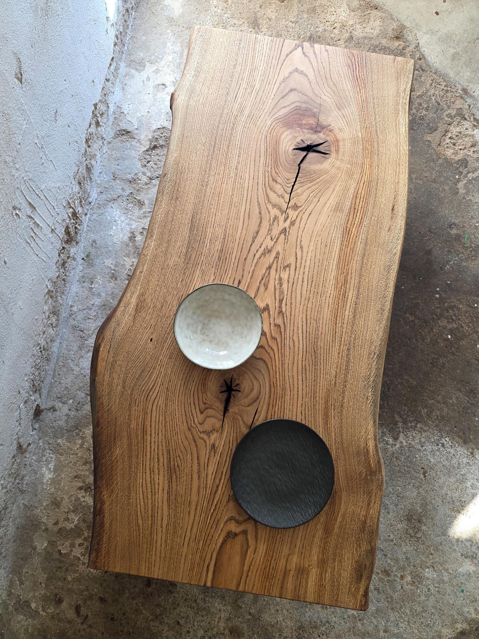 Live Edge Wood Slab Japanese Coffee Table, Japanese Furniture ...