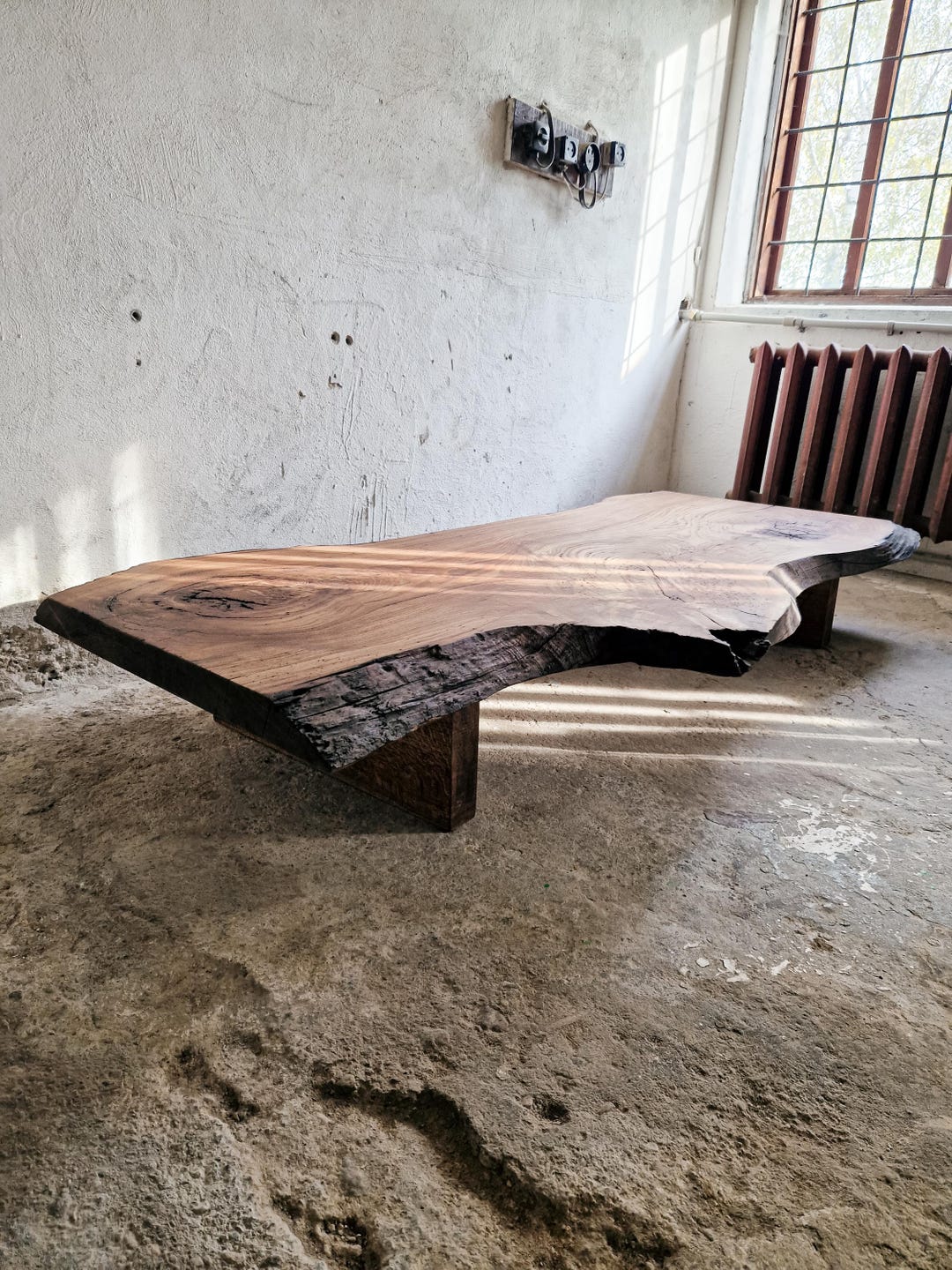 Low Coffee Table, Extra Long Coffee Table, Industrial Coffee Table ...