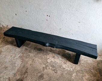 Low Console Table Decorative Wabi Sabi Bench Japanese Solid Wood ...