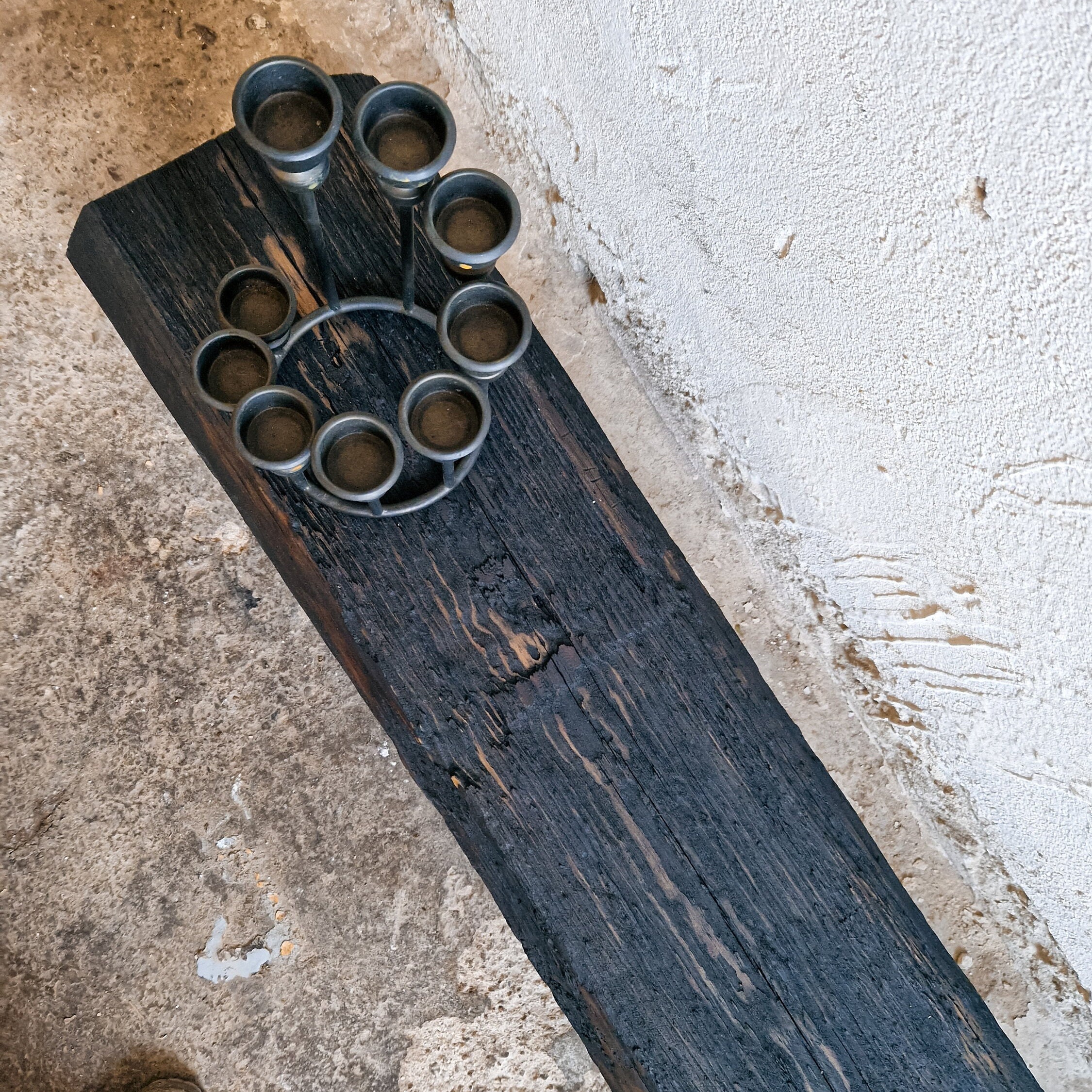 Decorative Wabi Sabi Bench Black Japanese Solid Wood Furniture Low Wood ...