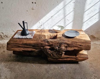 Wabi Sabi Beam Bench, Distressed Furniture, Rustic Bench, Wood Slab ...