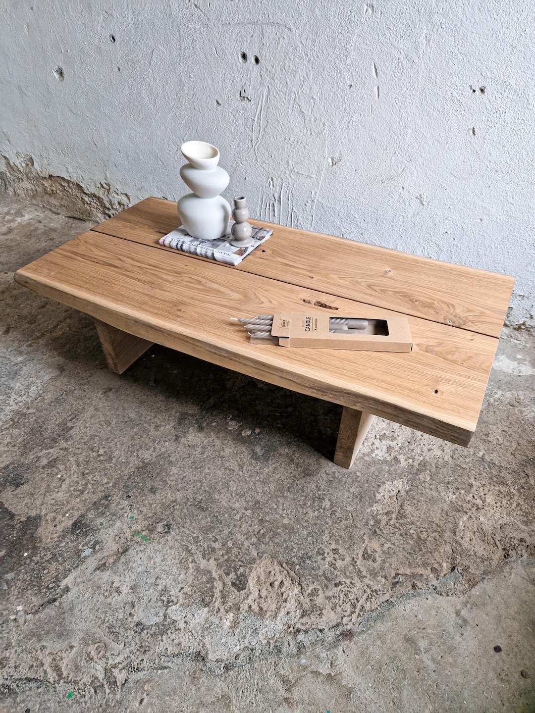 Wood Slab Japanese Coffee Table, Japanese Furniture, Low Coffee Table ...