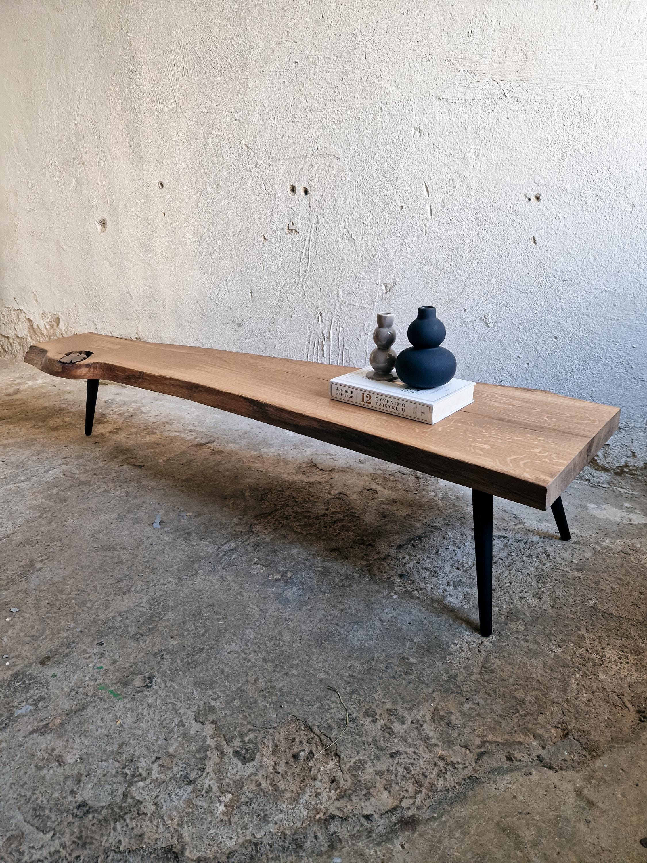 Live Edge Wood Slab Japanese Coffee Table, Japanese Furniture ...