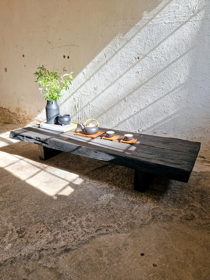 Wabi Sabi Coffee Table, Japanese Low Coffee Table, Solid Wood Japan ...